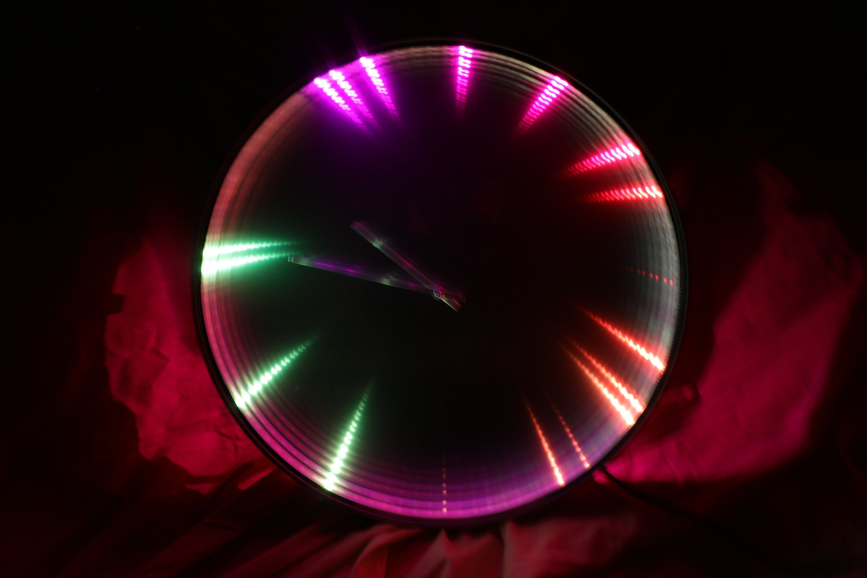 Infinity Mirror Clock - Etsy