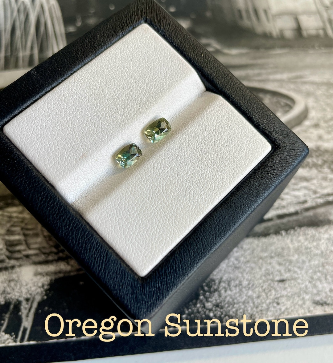 Beautiful Pair of Oregon Sunstone, Greenish Color. Natural Oregon ...