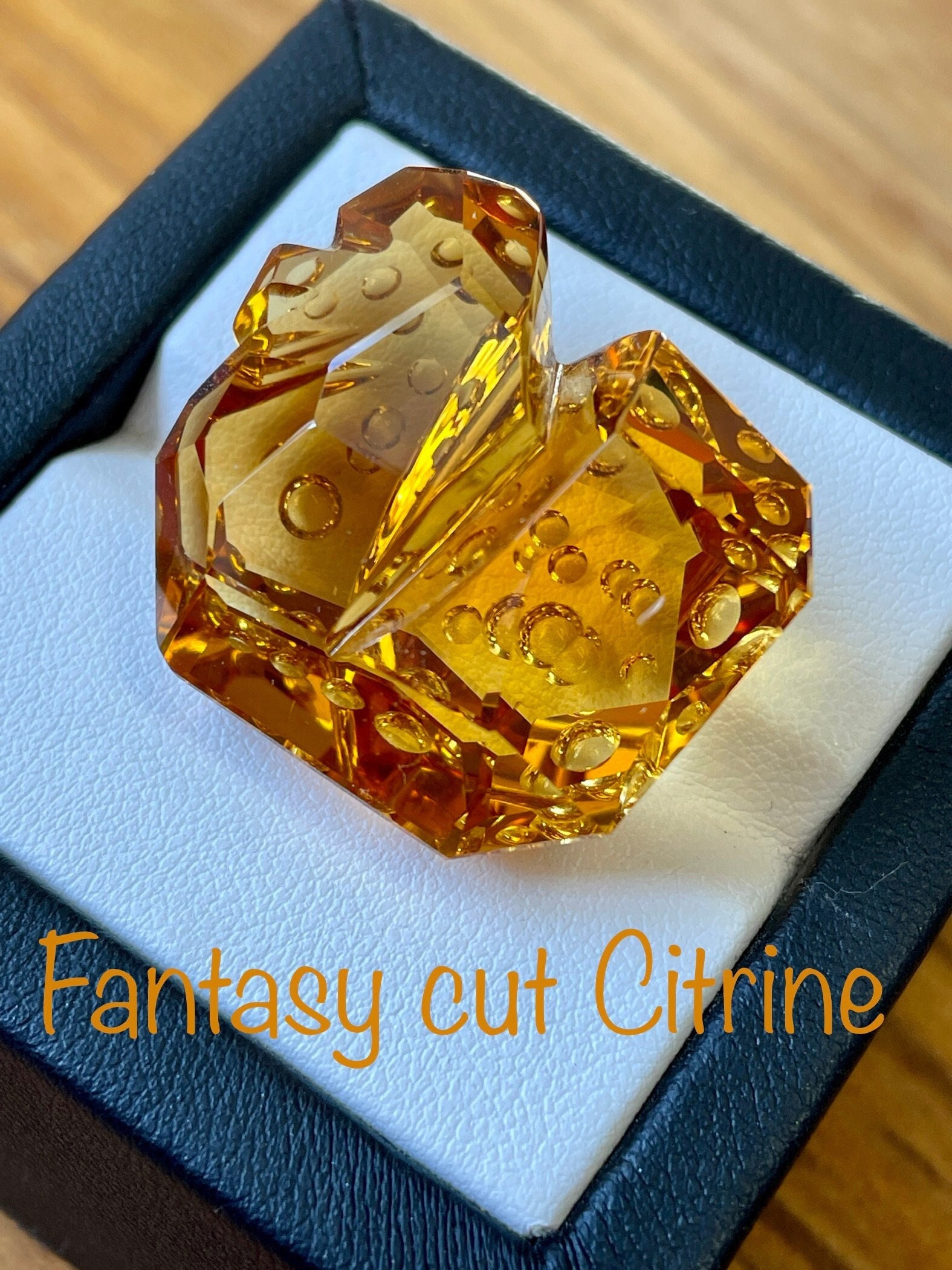 Natural Citrine, Gorgeous Fancy Cut. A Gem Not to Be Missed. - Etsy