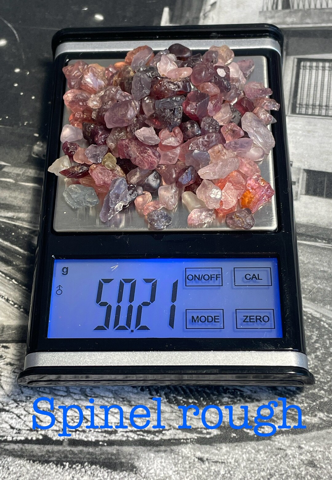 Beautiful Raw Spinel Dairy Product, Multicolored. Natural Multicolored ...
