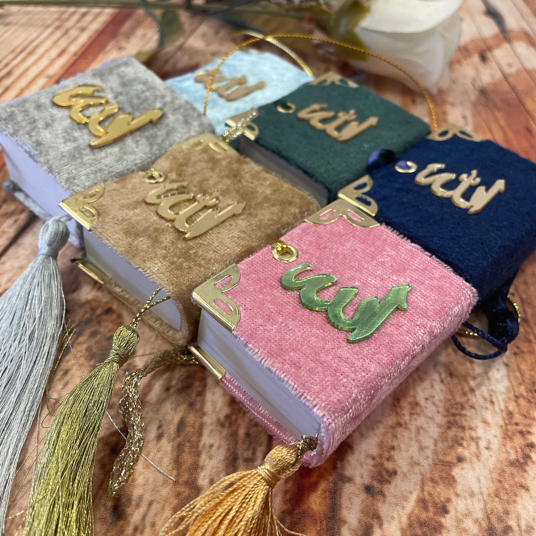 Mini Quran Books Velvet Quran Arabic Quran Book Islamic - Etsy