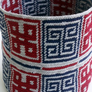 Wayuu Bag PATTERN, Set of 2 Mochila Charts, Tapestry Crochet Greek Key ...