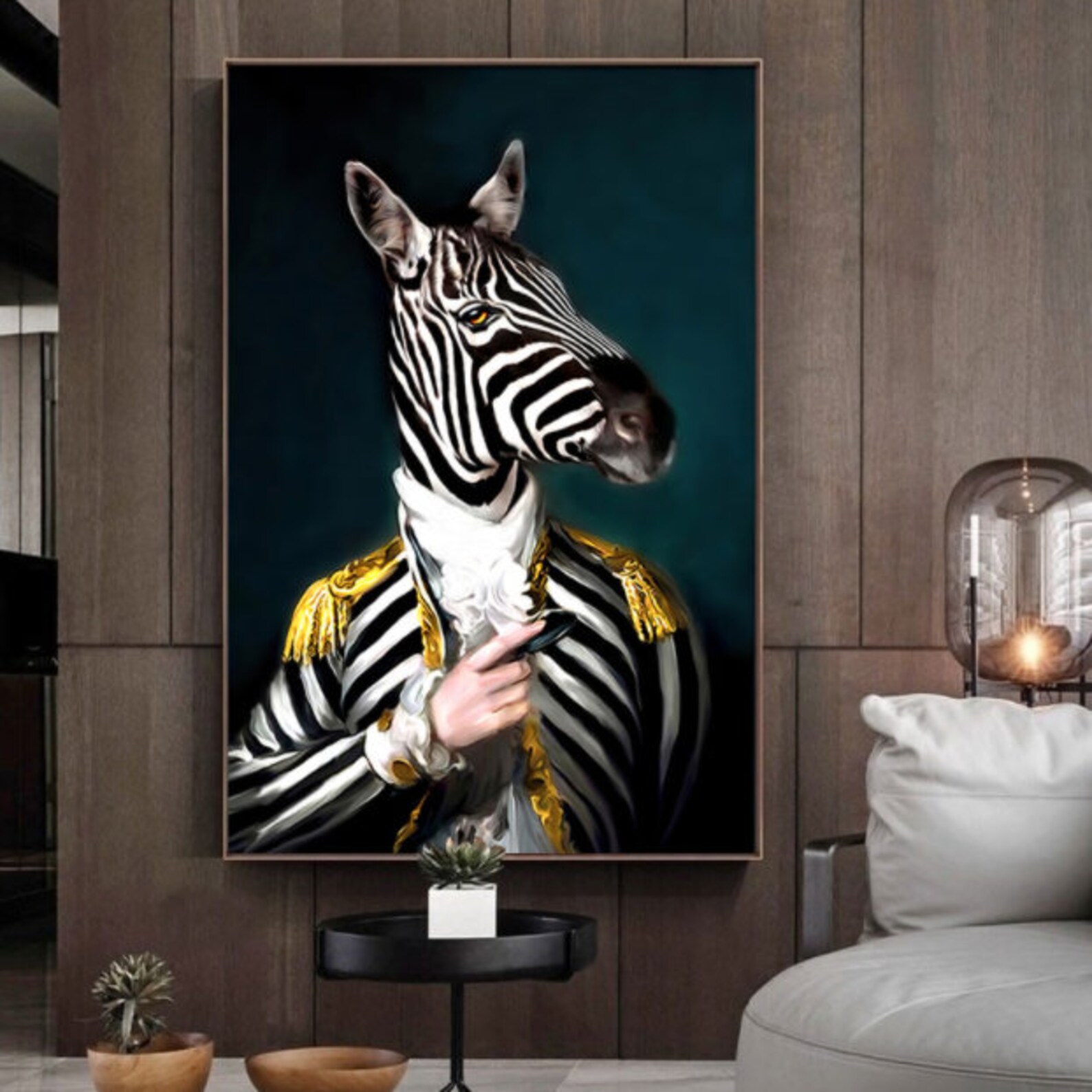 General Zebra Abstract Wall Art - Etsy