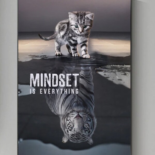 Cat Reflection Tiger - Etsy