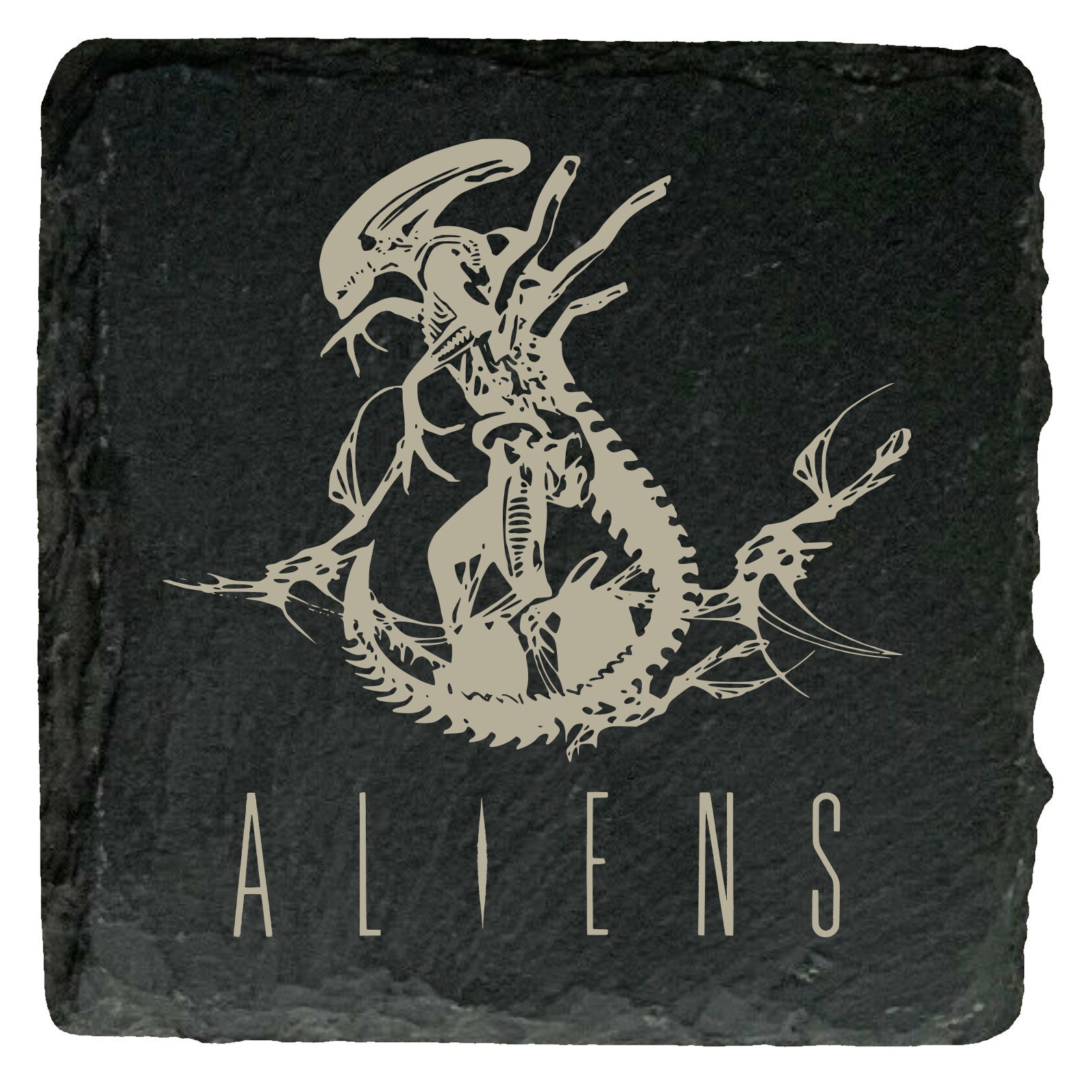 80's Sci-fi Movie Inspired Natural Slate Coasters - Blade Runner, Tron ...