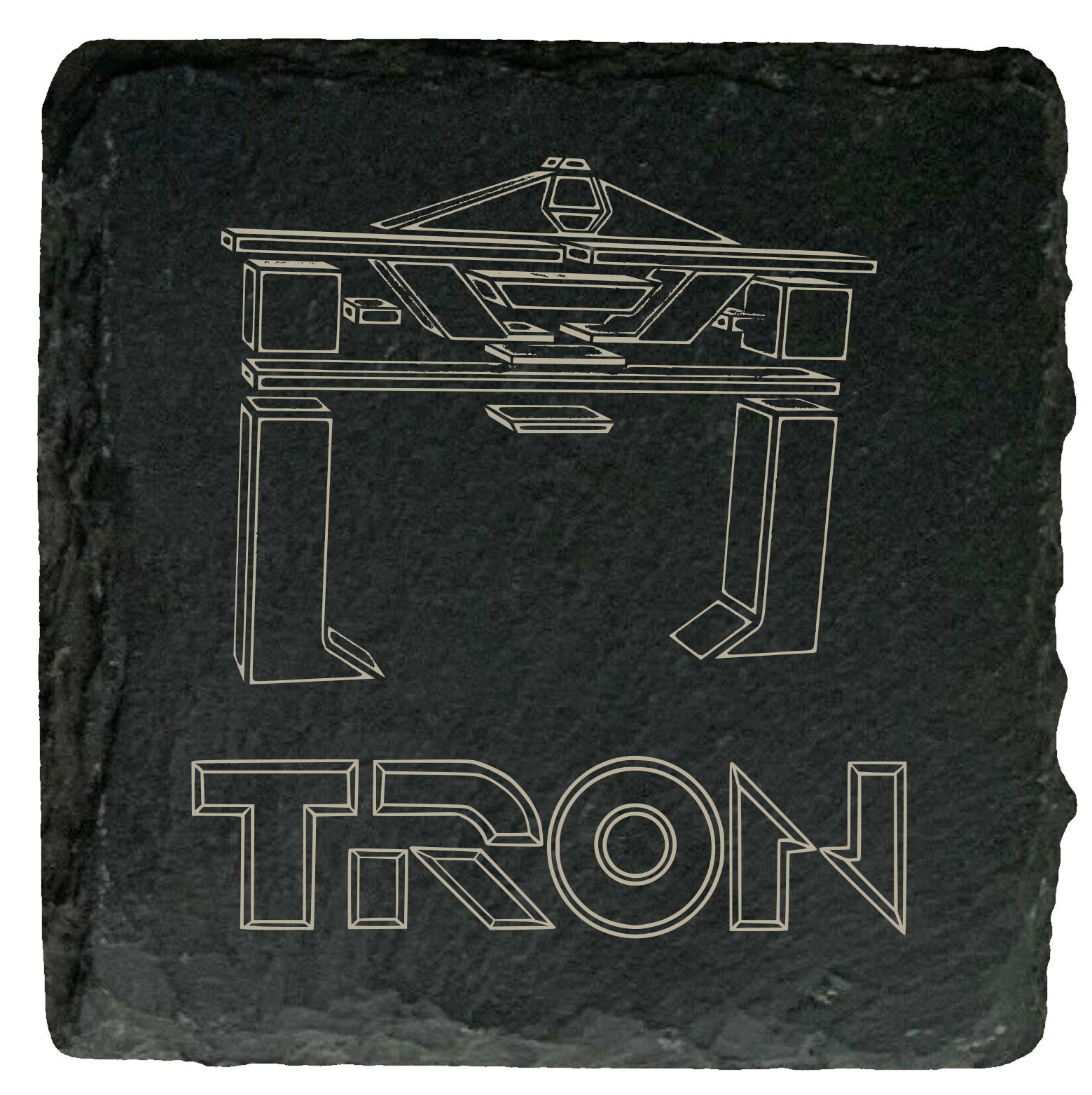 80's Sci-fi Movie Inspired Natural Slate Coasters - Blade Runner, Tron ...