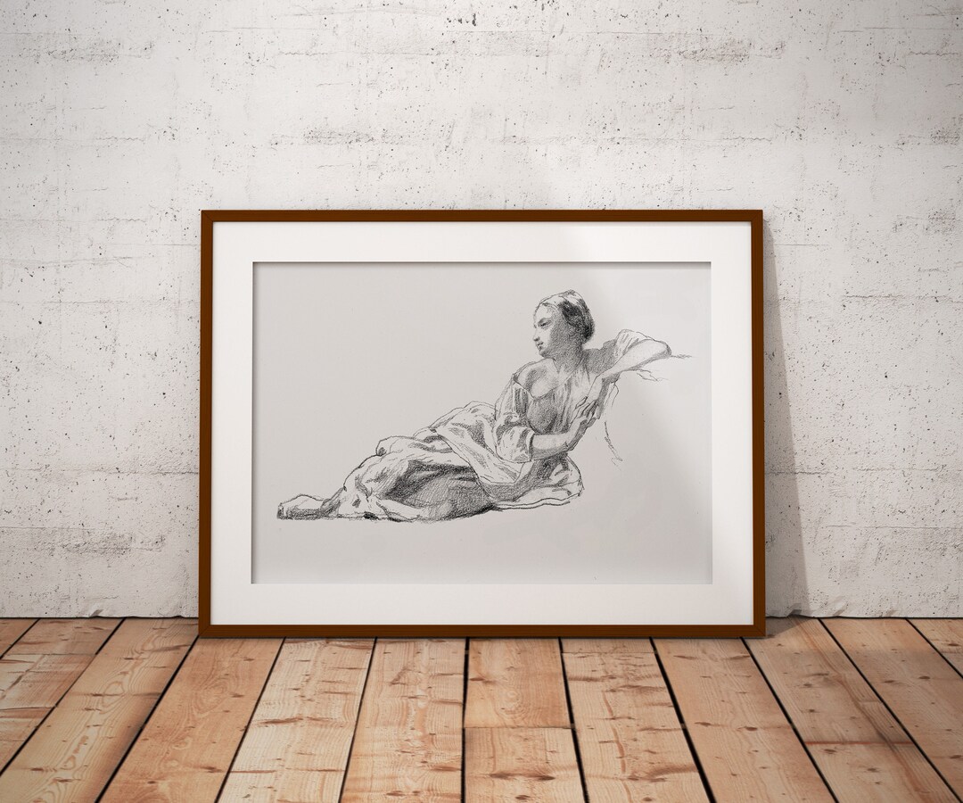 Antique Portrait Sketch Vintage Drawing Woman Drawing Vintage Study ...