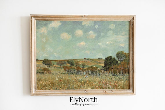 PRINTABLE Landscape Art Vintage Print Country Landscape - Etsy