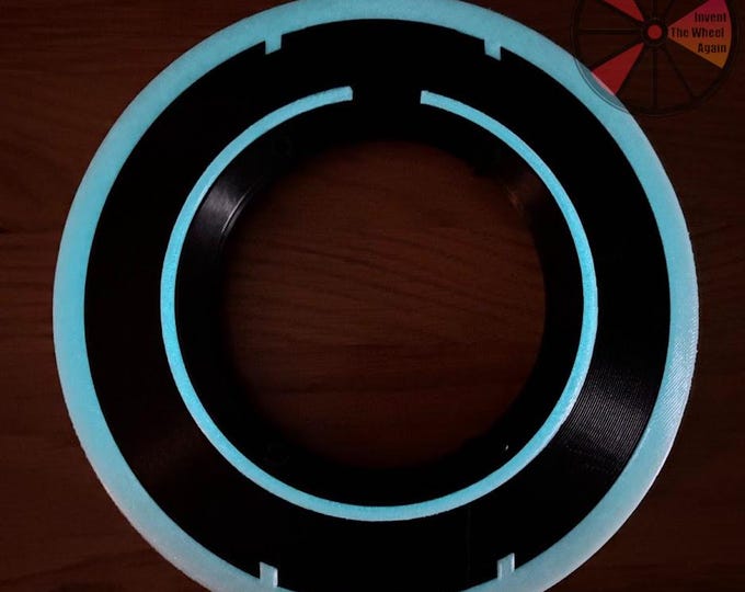 Tron Legacy ID Disc 3D Printed With Light Blue Glow in Dark Inner and ...