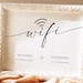 Printable Wifi Sign, Wifi Sign, Wifi Sign Template, Editable Wifi Sign ...