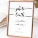 Photo Booth Signage, Photo Booth Sign, Minimalist Photobooth Sign ...