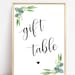 Printable Gift Table Sign, Download Modern Baby Shower Gift Decoration ...