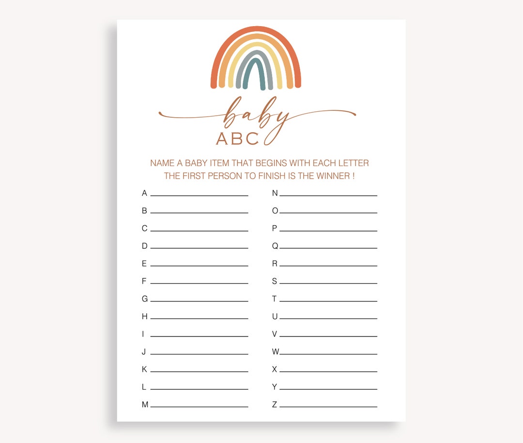 Alphabet Race Game, Baby Item Alphabet Game, Funny Baby Item ABC Game ...