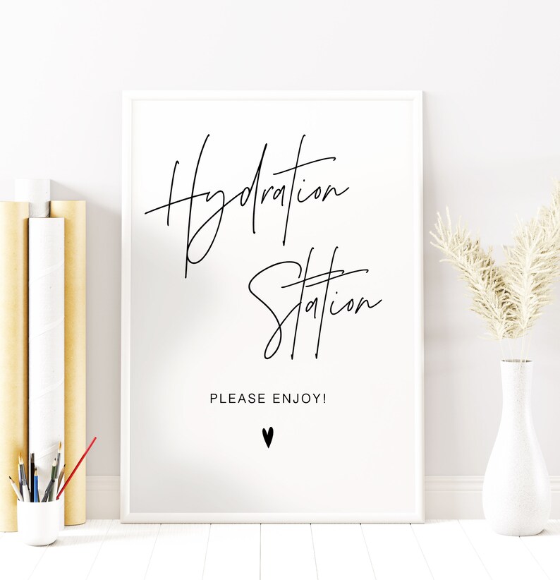 Nurse Hydration Station Sign Drink Table Sign Water Station - Etsy