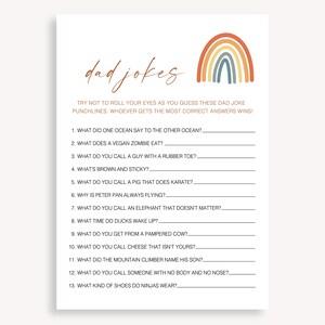 Funny Jokes and Riddles Game, Fun Baby Shower Riddle Trivia Game ...