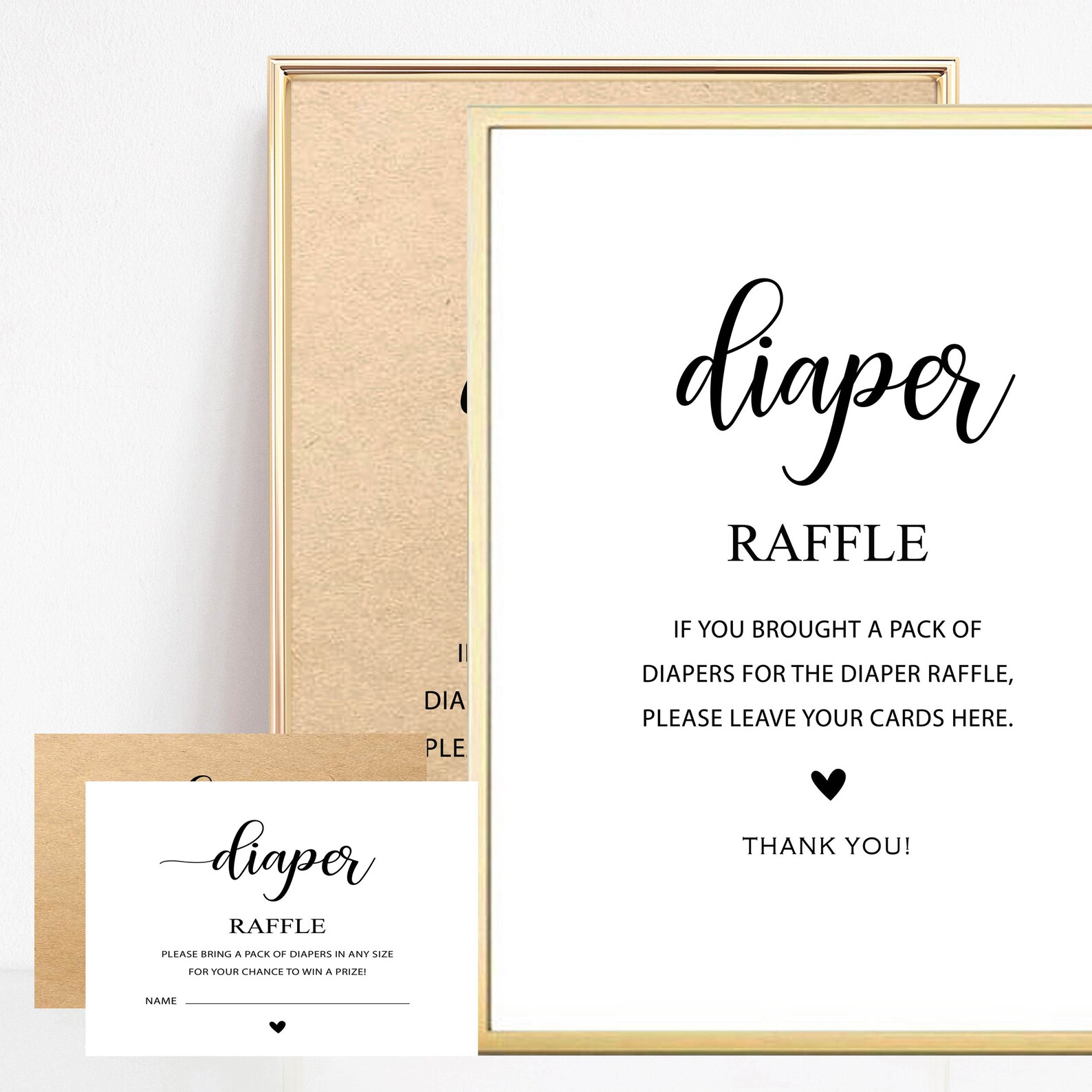 Diaper Raffle Game Sign and Tickets Sprinkle Digital Diaper - Etsy