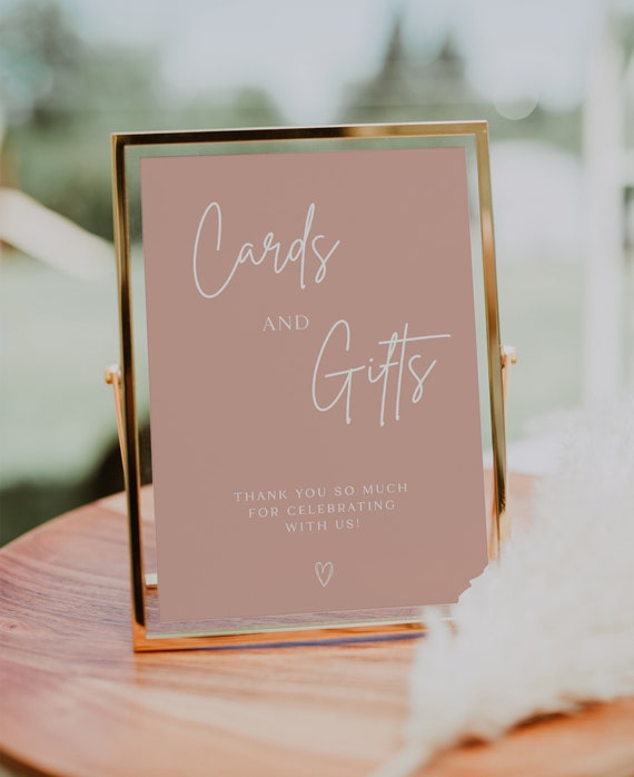 Wedding Gift Table Sign Template Cards and Gift Sign - Etsy