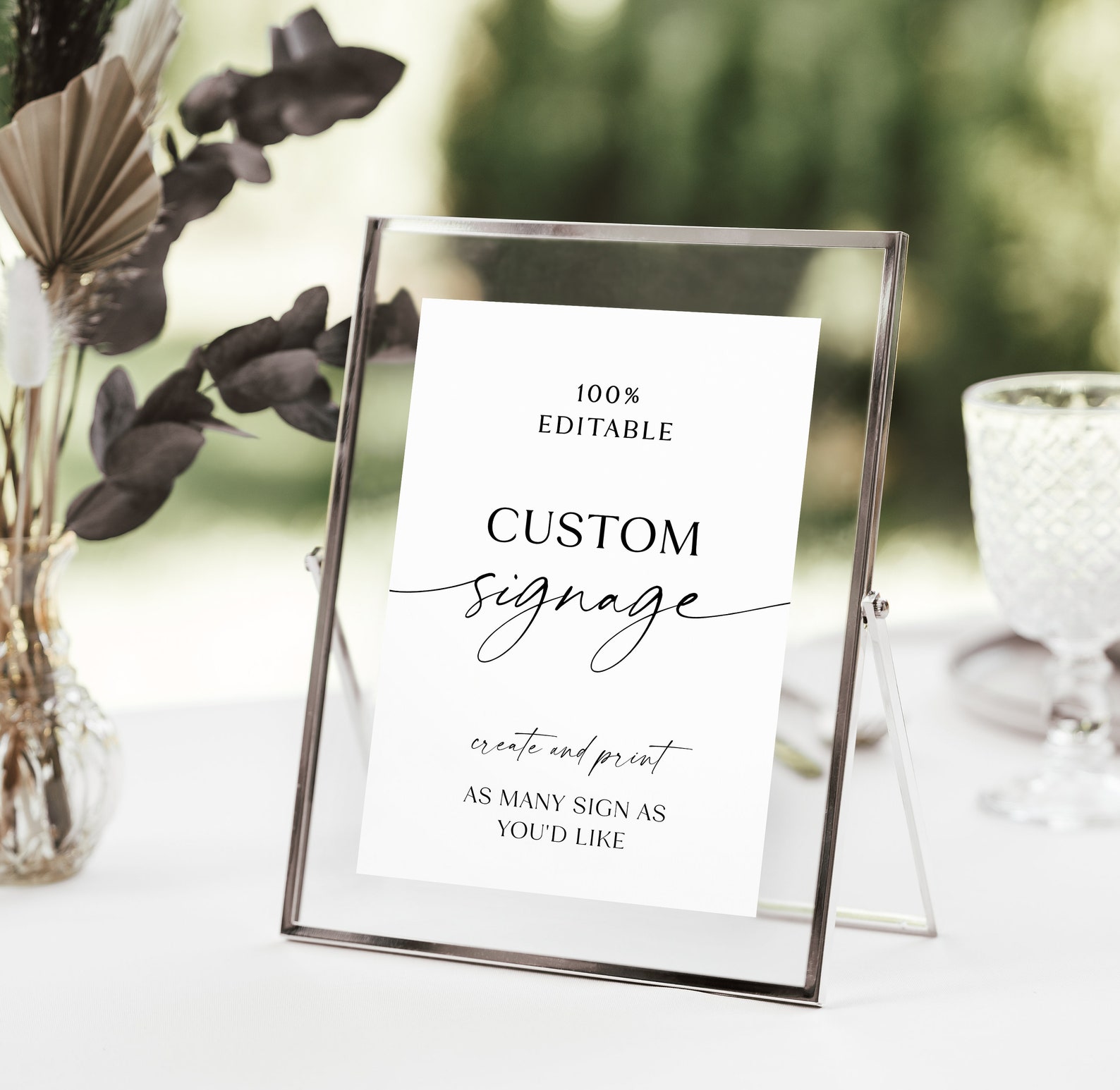 Fully Editable Custom Wedding Sign, Modern Custom Bridal Sign, Custom ...