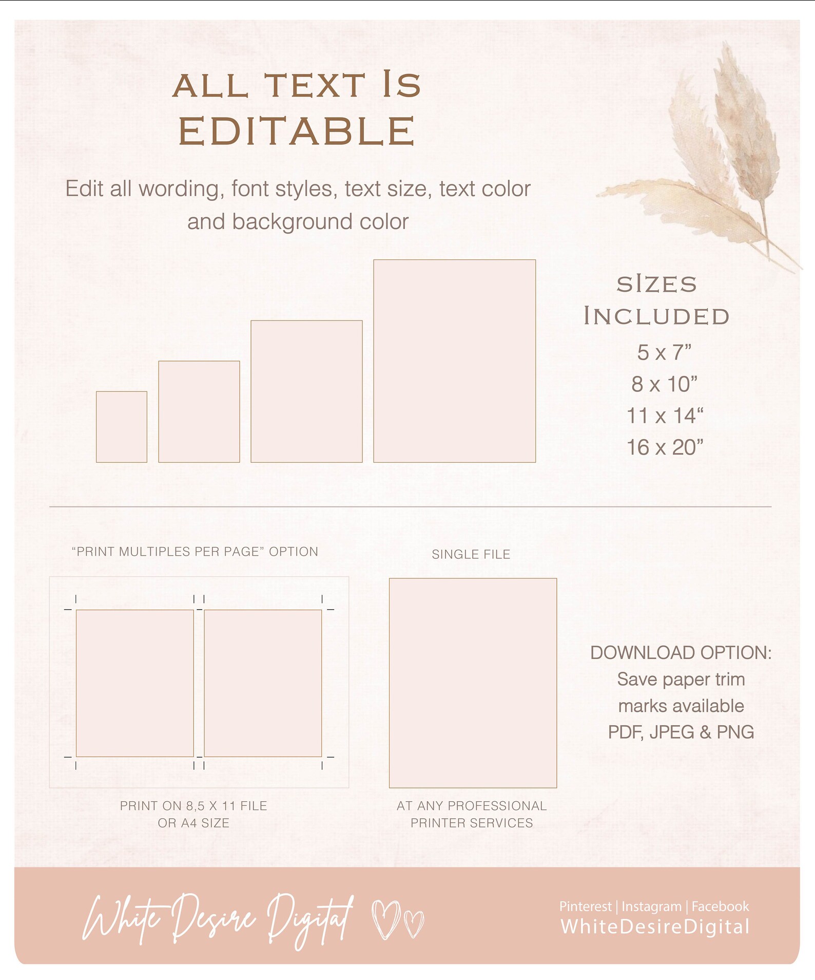 Editable Signature Drink Sign, Printable Signature Cocktail, His and ...