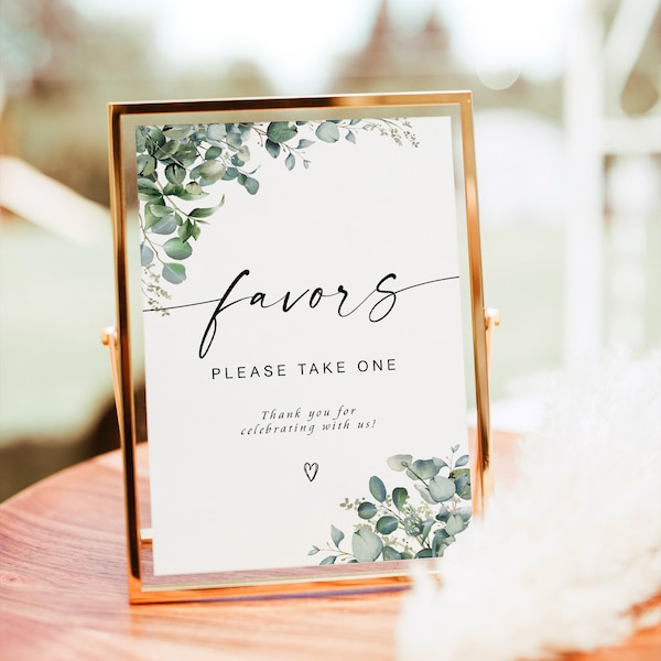 Wedding Favor Sign - Etsy