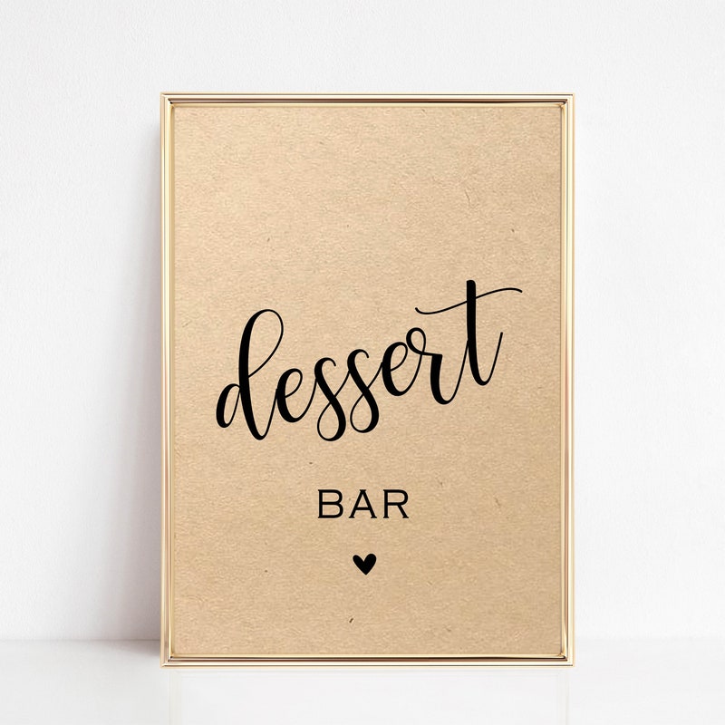 Dessert Bar Sign - Etsy