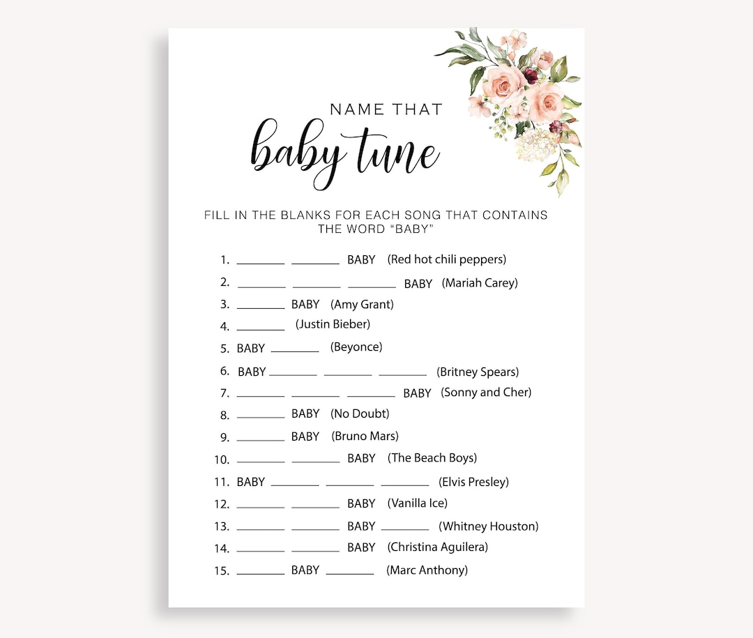 Name That Baby Song Game, Baby Tune Game, Minimalist Baby Song Game ...