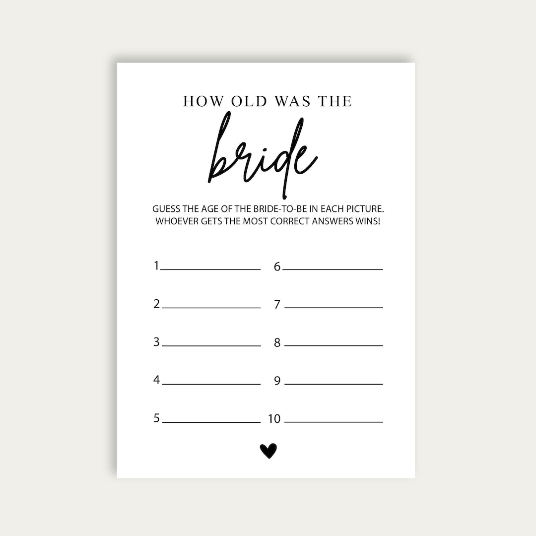 Guess the Age of the Bride in Photos, How Old Was the Bride Bridal ...