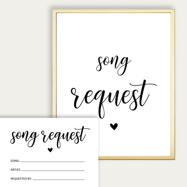 Song Request Cards - Etsy
