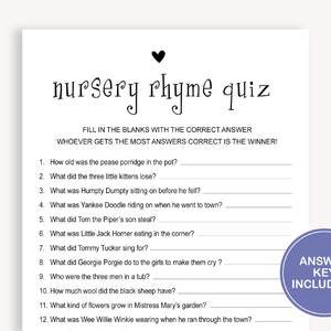 Guess Nursery Rhyme, Gender Neutral Baby Nursery Rhyme Quiz, Name That ...