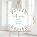 Hello Baby Shower Poster, Minimalist Baby Shower Welcome Sign, Gender ...