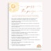 Sunshine Pass the Prize Poem Game, Boho Baby Shower Game, Pass the ...