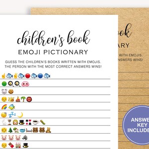 Children's Books Emoji Games, Printable Instant Download Game, Emoji ...