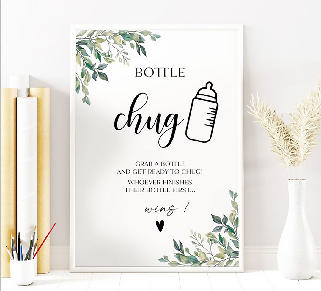 Baby Bottle Game, Instant Printable Baby Shower Game, Baby Shower ...