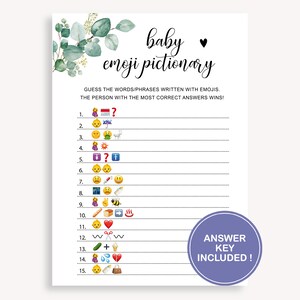 Modern Baby Shower Games Bundle, Boho Baby Shower Game Bundle ...