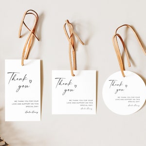 Editable Gift Tag Template, Modern Welcome Tag, Wedding Welcome Bag Tag ...