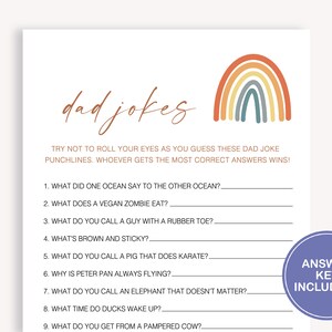 Funny Jokes and Riddles Game, Fun Baby Shower Riddle Trivia Game ...