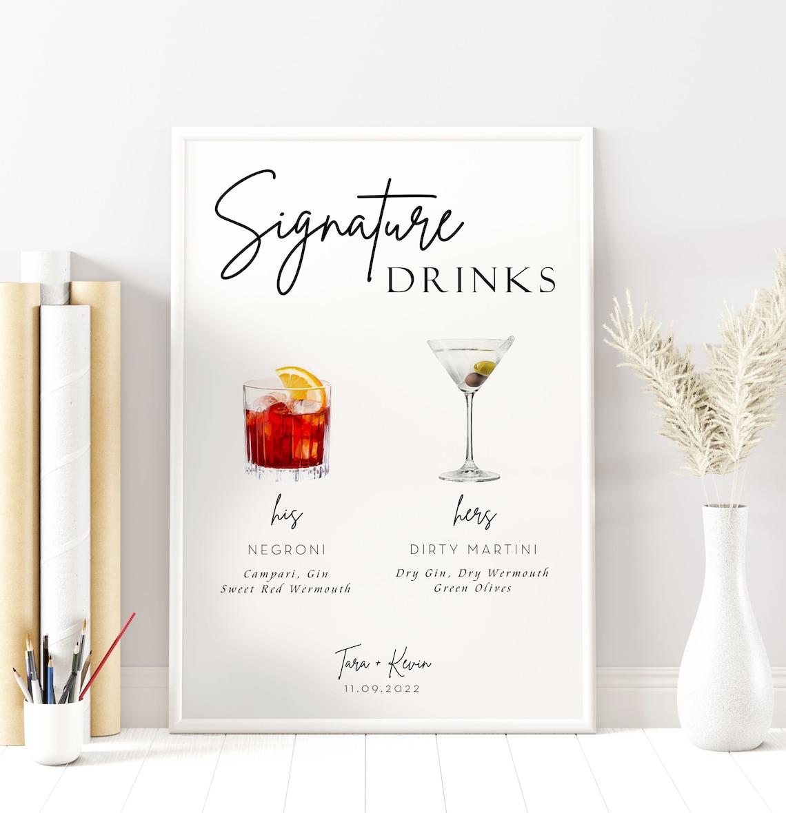 Printable Signature Cocktail Sign Printable Signature Drink - Etsy