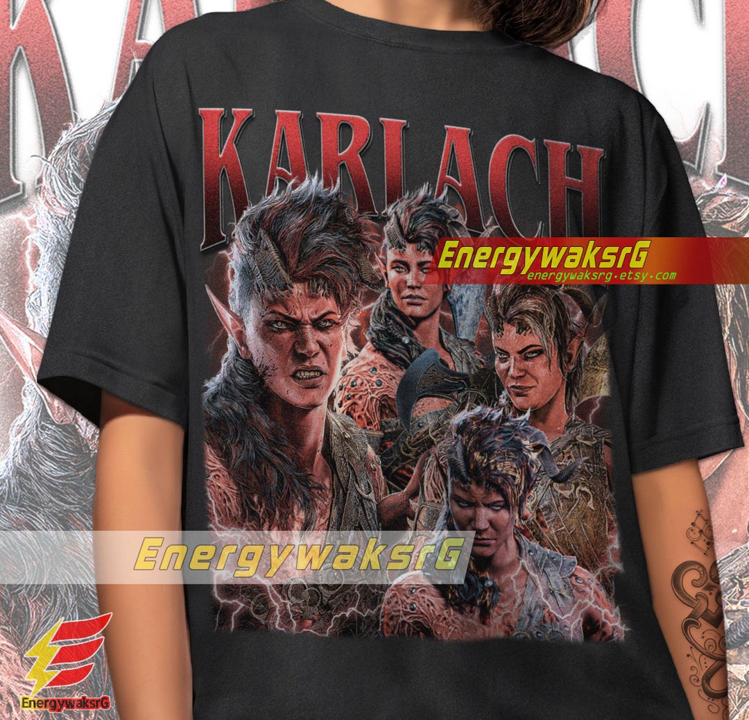 Limited Karlach Baldurs Gate 3 Vintage T-shirt, Karlach Shirt, Gift for ...