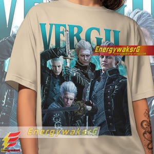 Limited Vergil Devil May Cry Vintage T-shirt, VERGIL Shirt, Gift for ...
