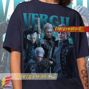 Limited Vergil Devil May Cry Vintage T-shirt, VERGIL Shirt, Gift for ...