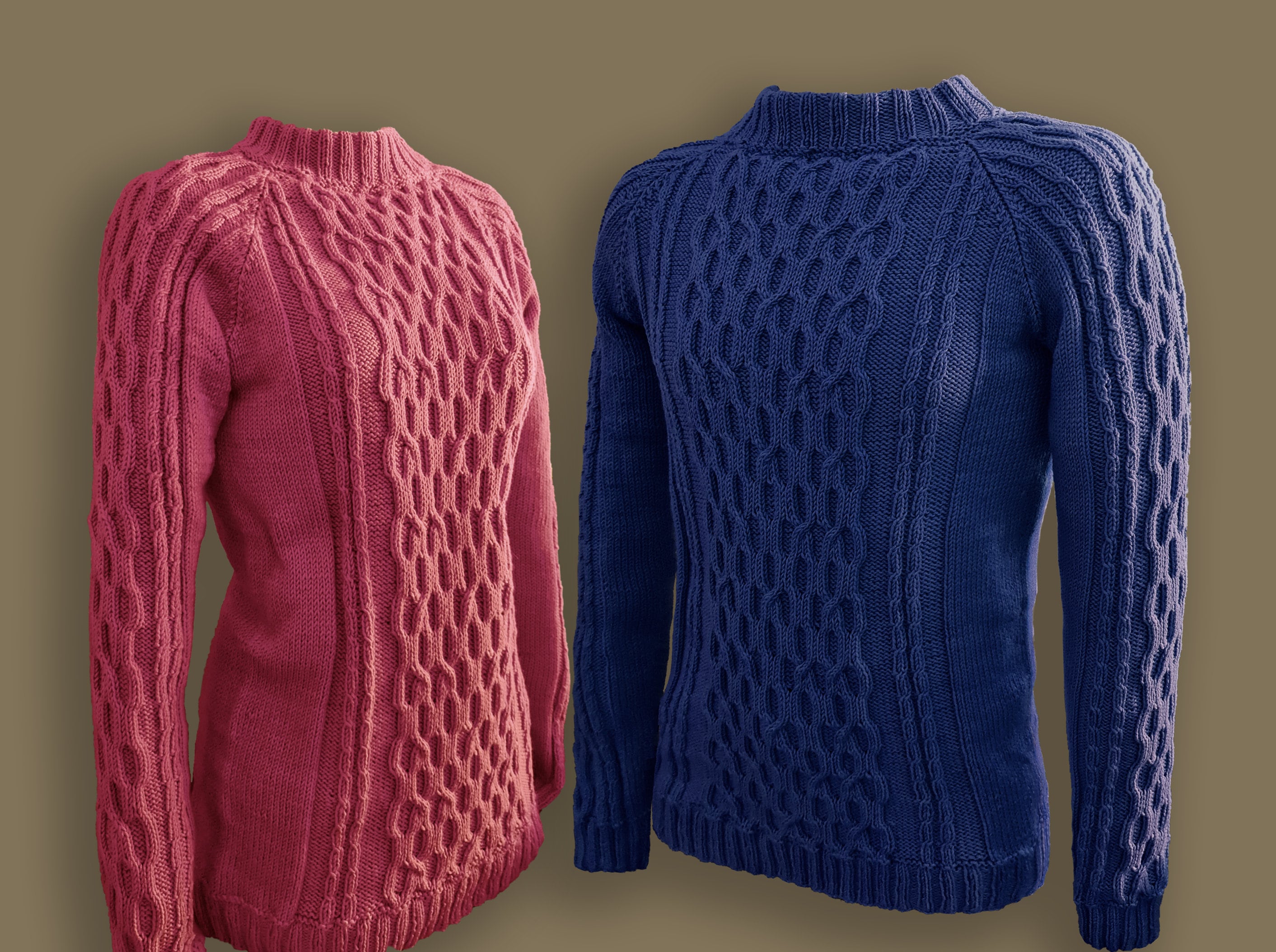 Interlaced - Knit Cable Sweater Pattern for Him and for Her, Unisex ...