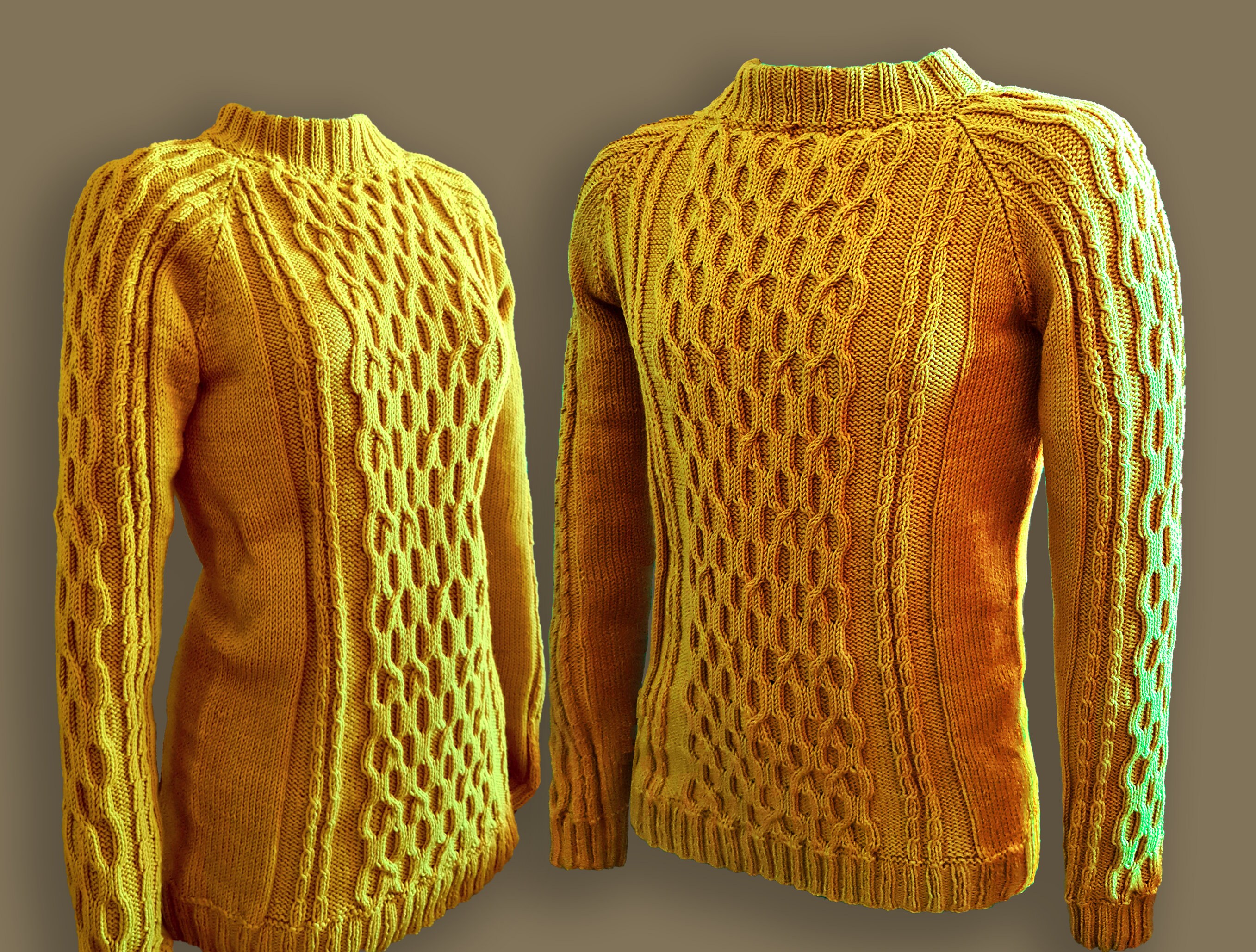 Interlaced - Knit Cable Sweater Pattern for Him and for Her, Unisex ...