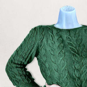 Forest Fairy - Knit Cabled Sweater Pattern (PDF File, English, Digital ...