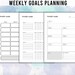 Editable Goal Planner Bundle, 2023 Goal Tracker Printable, Goal Setting ...