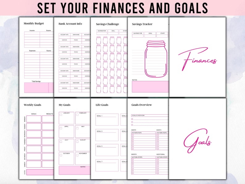 Pink ADHD Planner Adult, ADHD Planner Adult, Adhd Digital Planner, ADHD ...