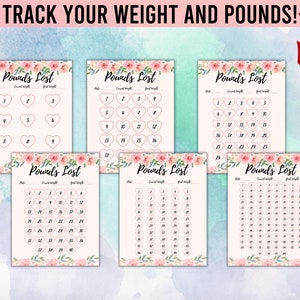 Weight Loss Journal Printable, Weight Loss Tracker Printable ...