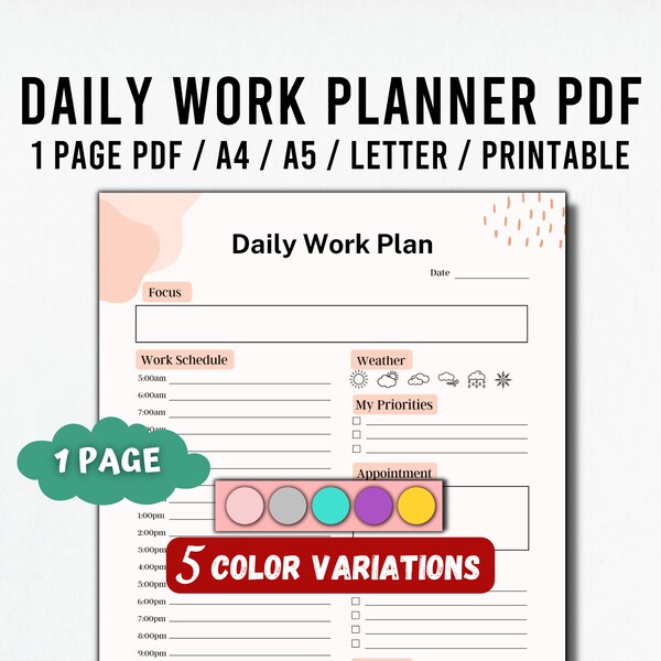 Daily Checklist - Etsy