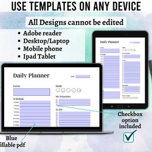 Editable ADHD Planner, ADHD Planner Adult, ADHD Daily Planner Printable ...