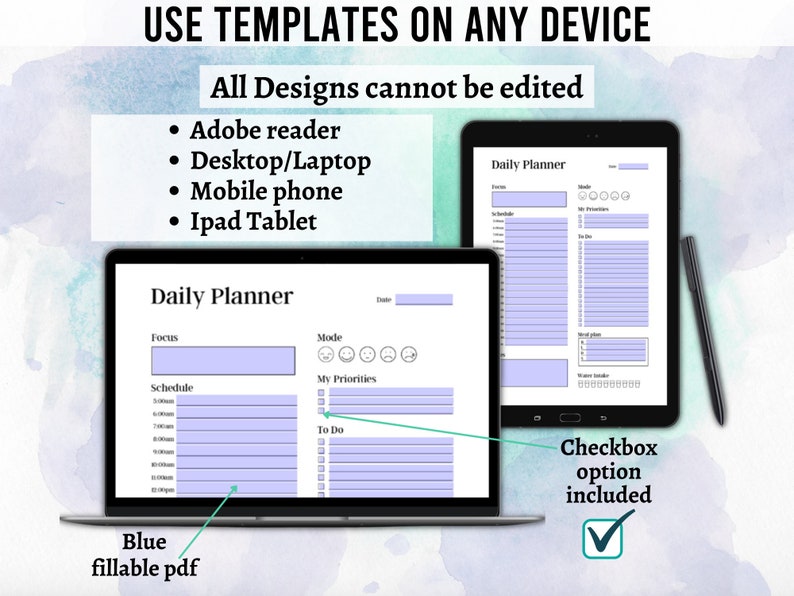 Editable ADHD Planner ADHD Planner Adult ADHD Daily Planner - Etsy