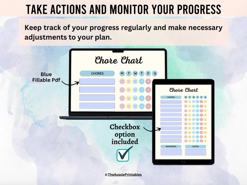 Editable Adult Chore Chart, Family Chore Chart, Weekly Chore Chart for ...